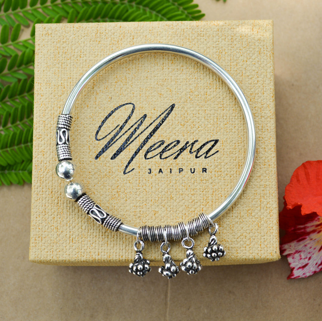 Buy Sterling Silver Bracelet/Bangle For Women – Meera Jaipur